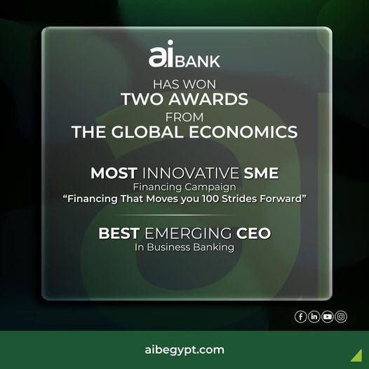 aiBANK يحصل على جائزتين مرموقتين من The Global Economics - التعمير